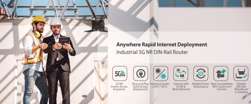 Edimax Launches the D5G-8459 Industrial 5G NR DIN-Rail Router for ...