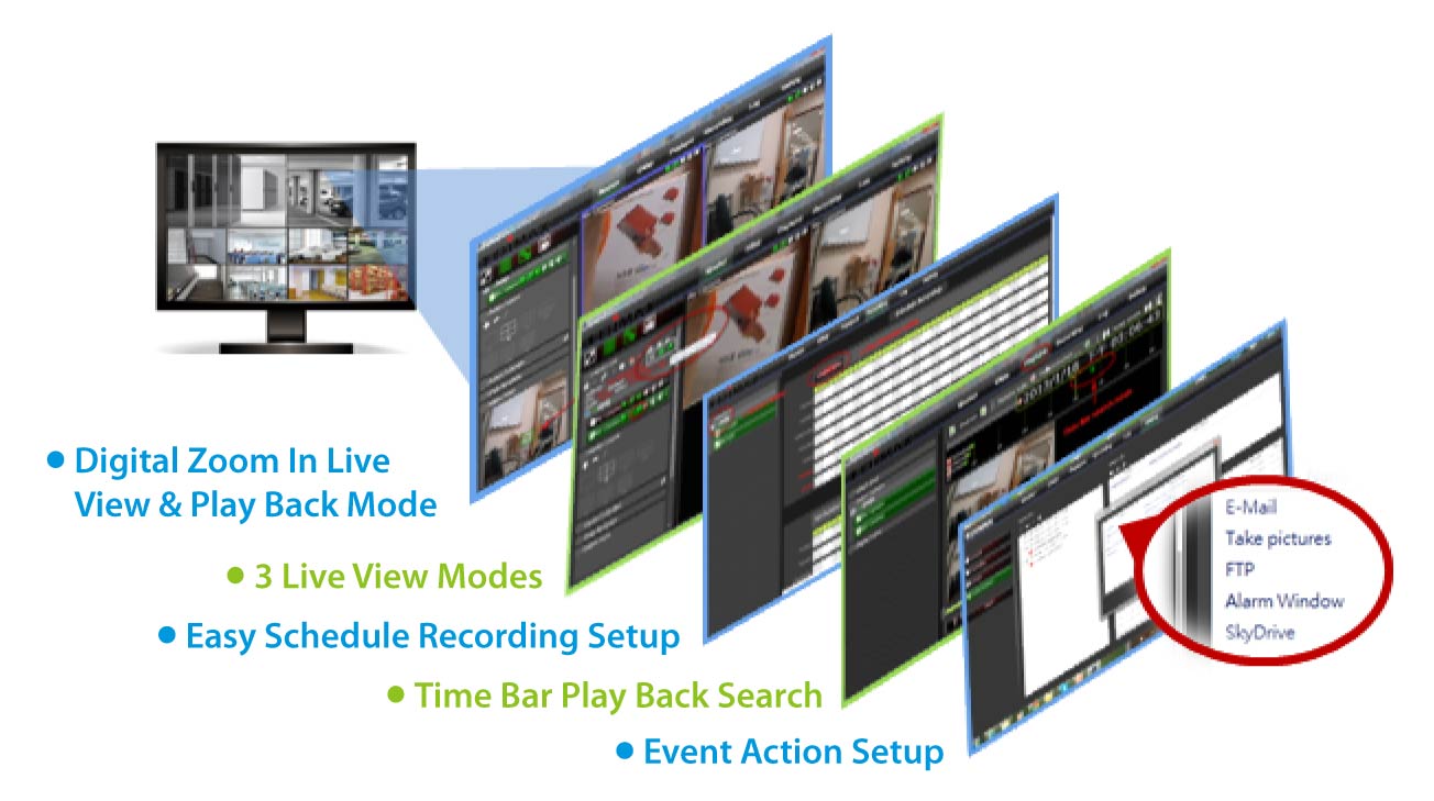 EDIMAX - Network Cameras - Software - Network Video Recording Software